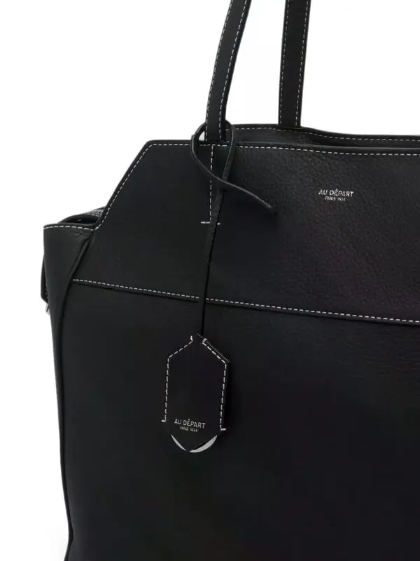AU DEPART Cité Leather Tote Bag