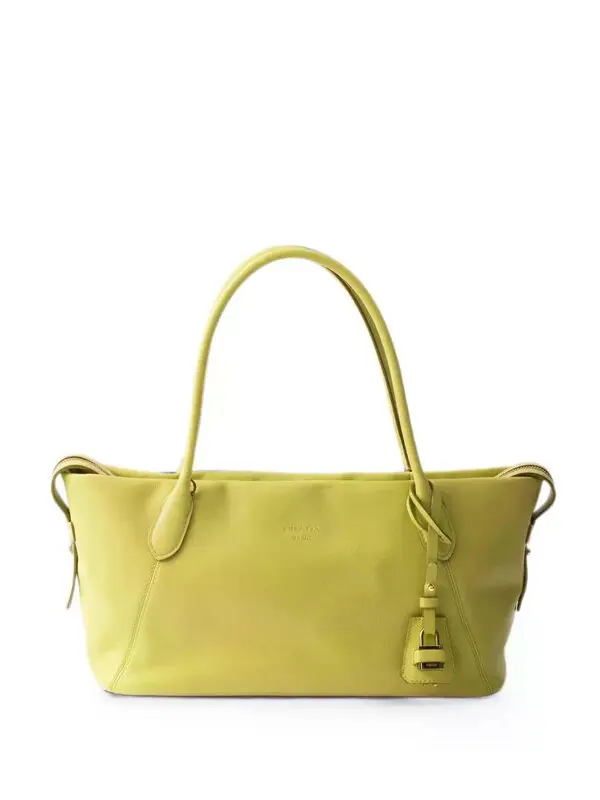 Prada Ouvert Large Leather Tote Bag