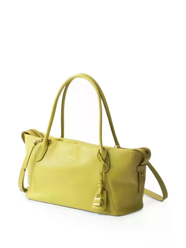Prada Ouvert Large Leather Tote Bag