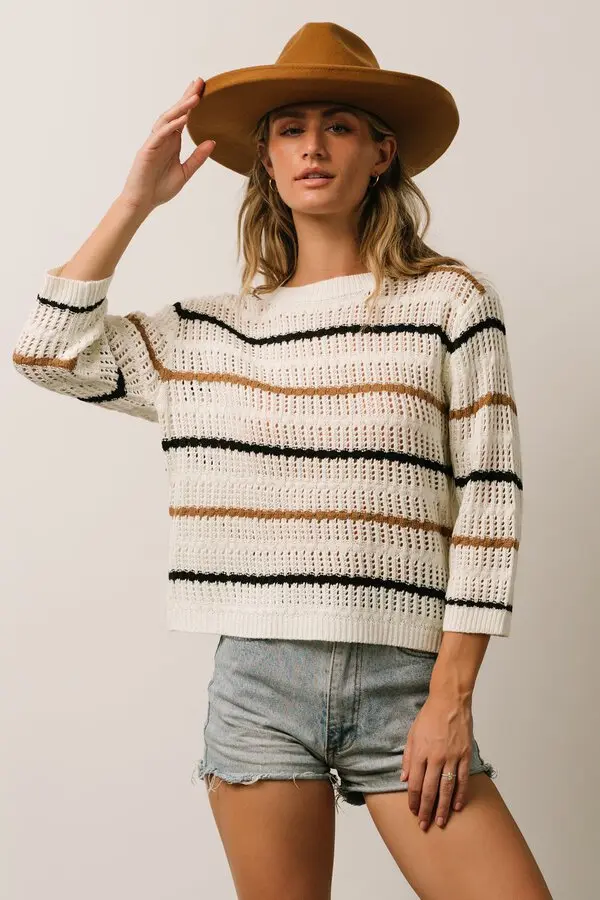 LUMIERE Sundance Knit Sweater Top