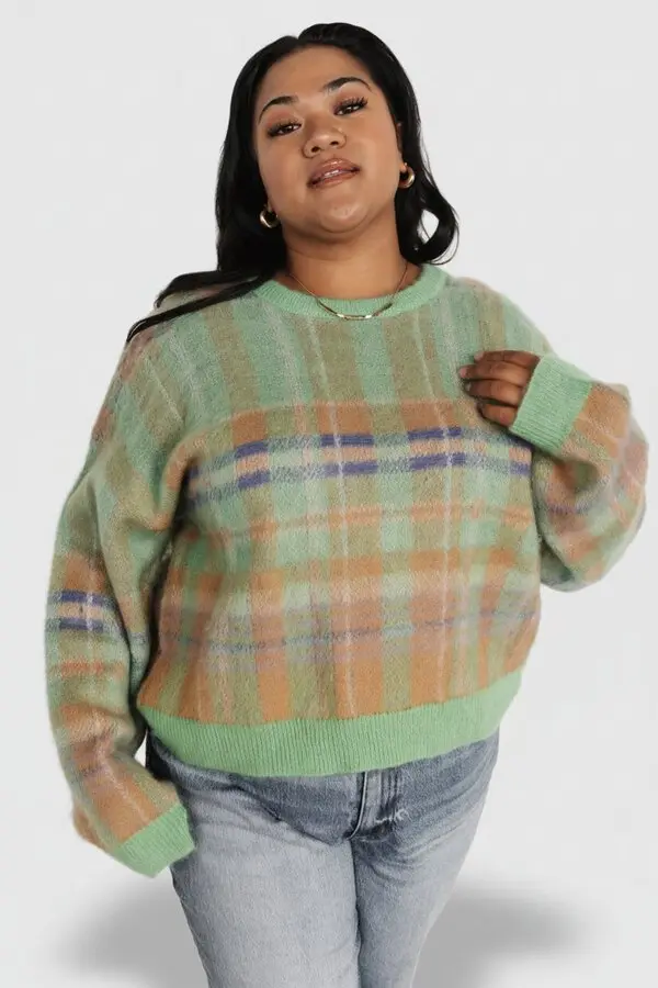 LUMIERE Brentridge Plaid Sweater