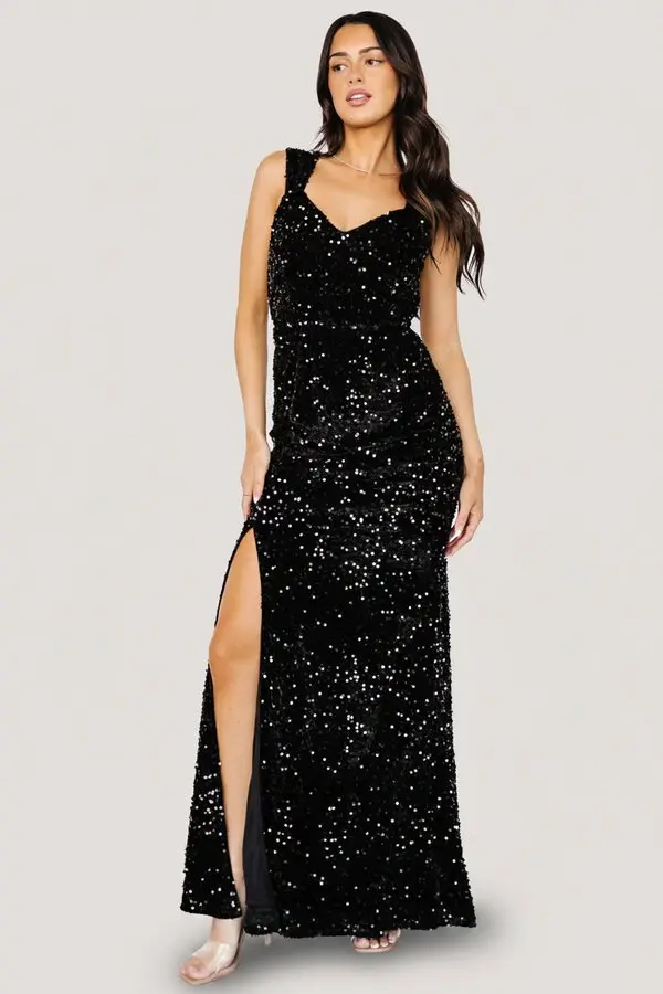 XH TEXTILES Monroe Sequin Gown