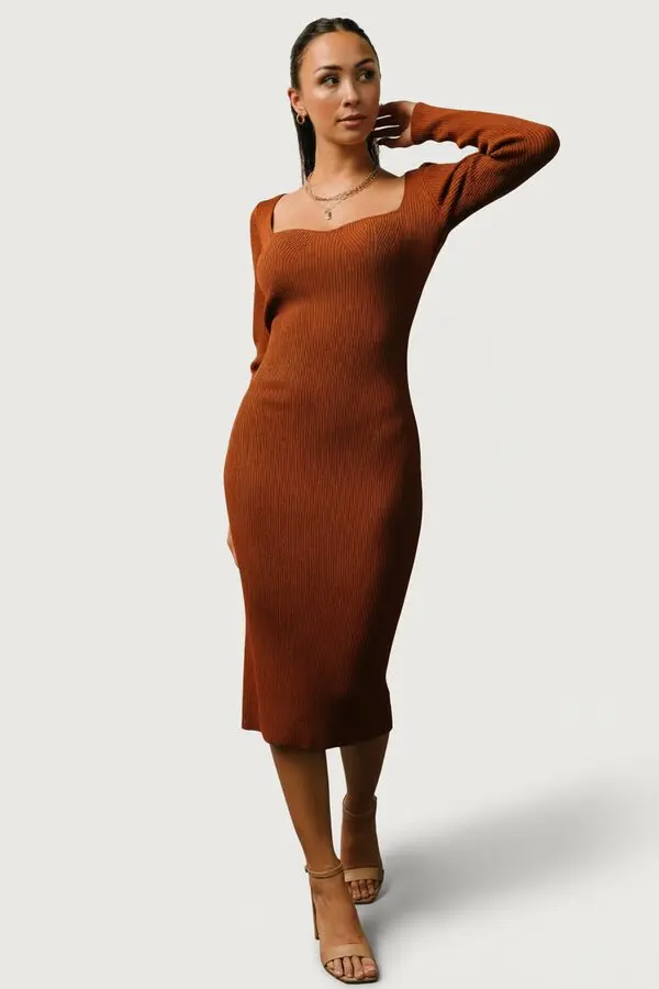 DO+BE Waldorf Ribbed Midi Dress