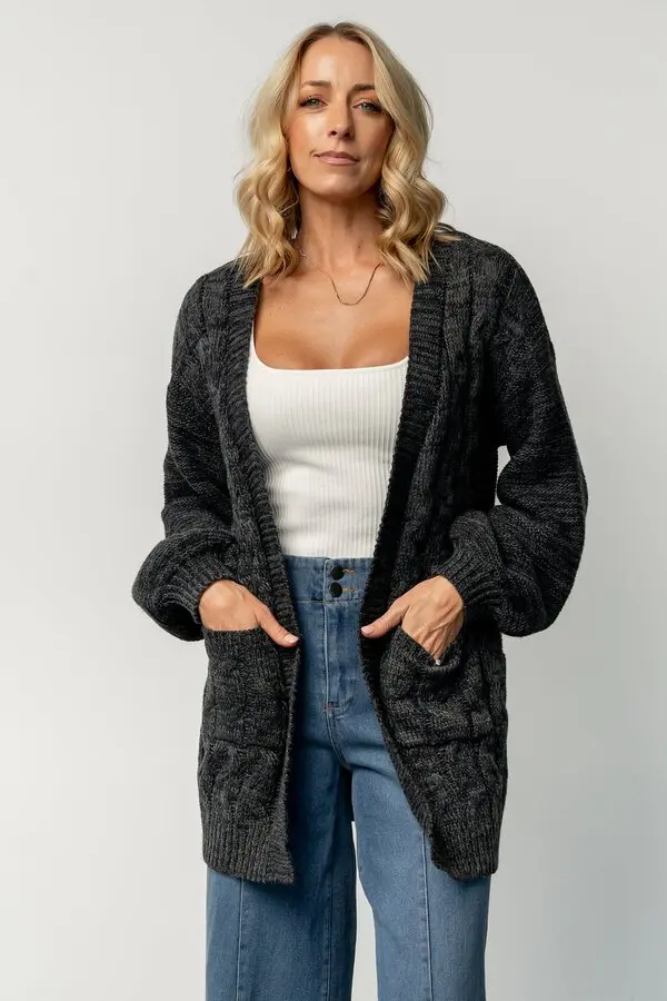SKIES ARE BLUE Spencer Chunky Knit Cardigan