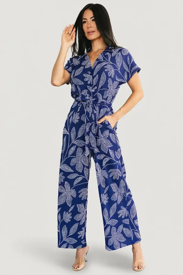 KANER Costa Jumpsuit - Blue Print
