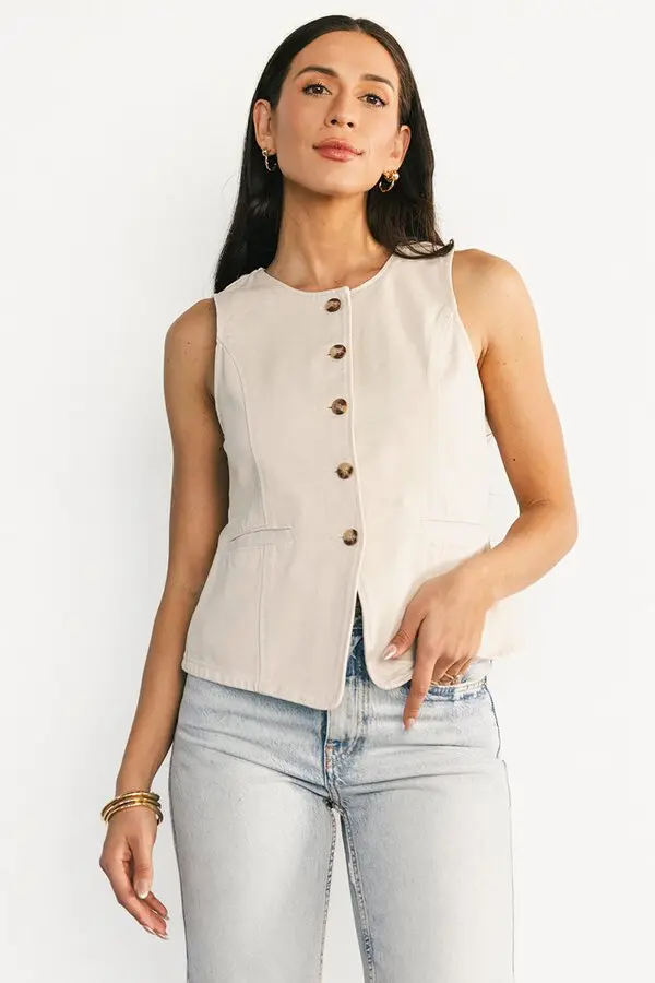 TEKSPARK Luz Denim Vest