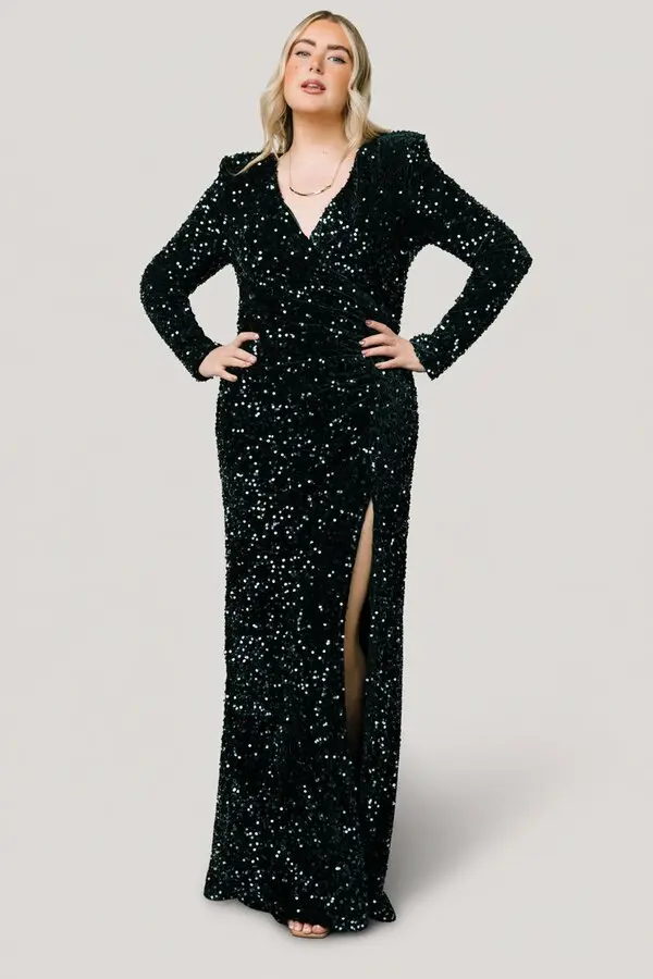 RICA RICA Madonna Sequin Maxi Dress