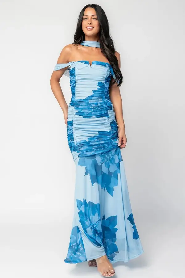 COCOLOVE Bellina Off Shoulder Maxi Dress