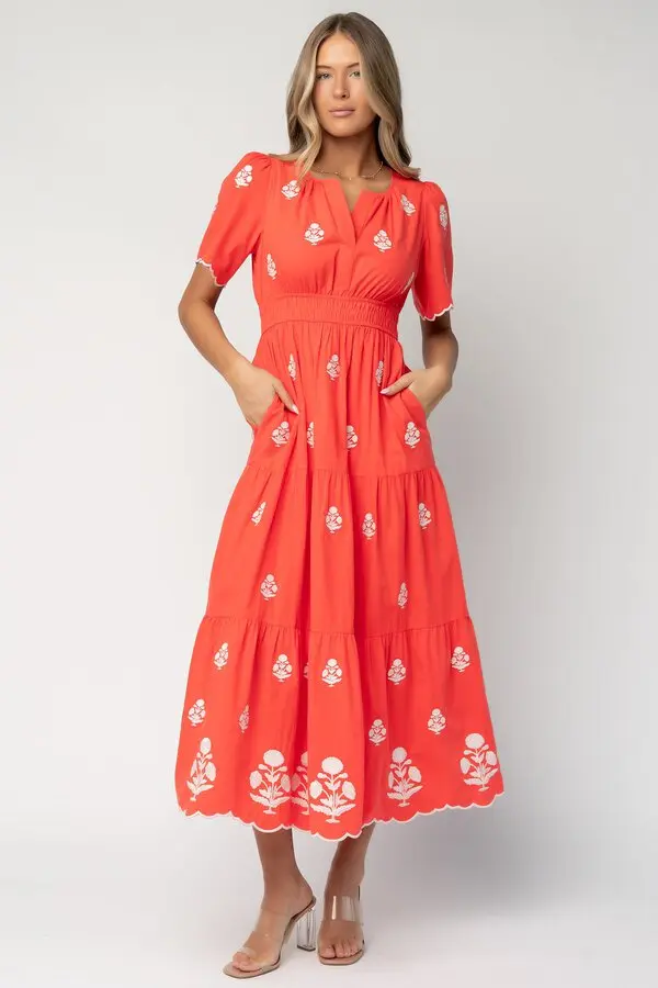 IN LOOM Delilah Embroidered Maxi Dress