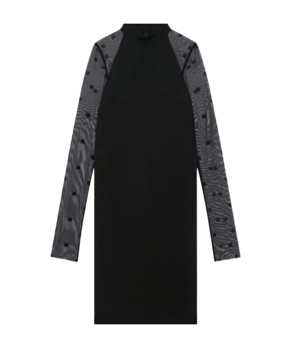 Givenchy Dress In Bi-material 4g Pattern