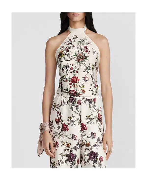 Dior Floral Pattern Top