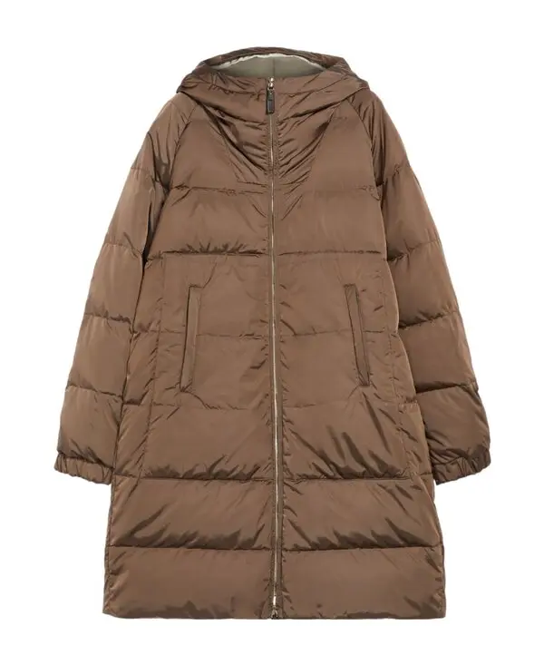 Max Mara Quilted Logo Down Jacket