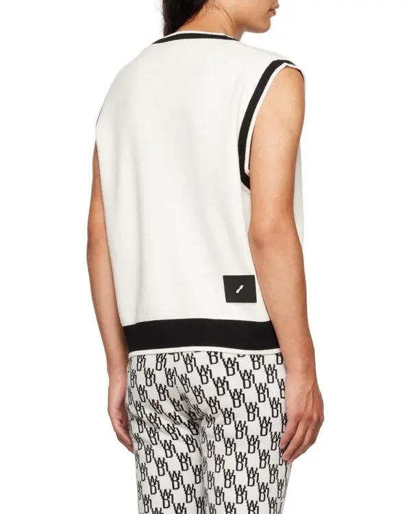 We11Done Logo Plaque Knitted Vest