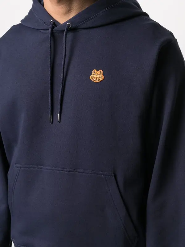 Kenzo Tiger Patch Cotton Hoodie