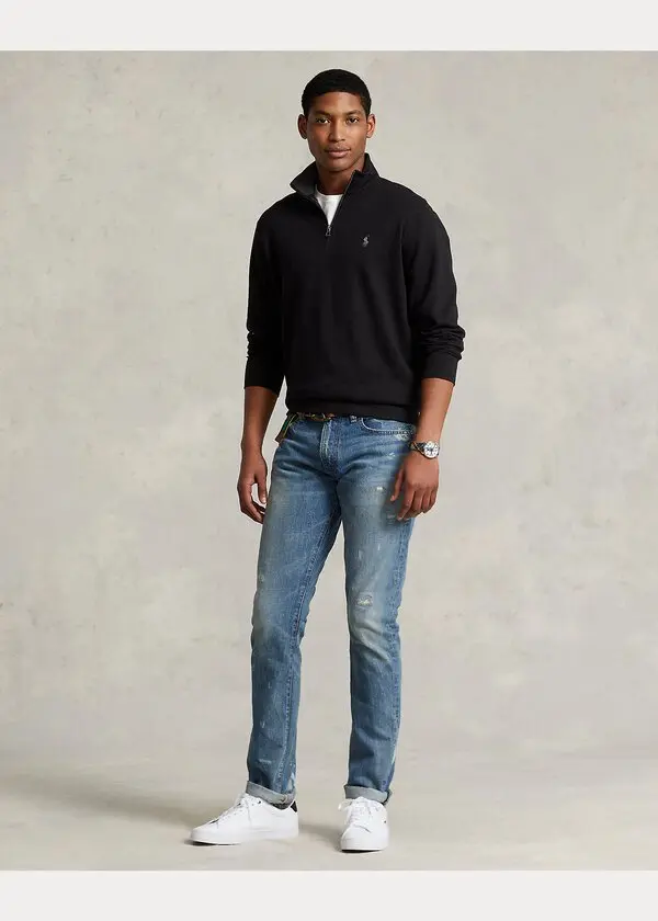 Polo Ralph Lauren Plain Jersey Semi-zipper Sweater