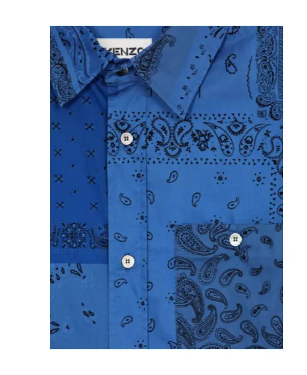Kenzo Bandana-print Cotton Shirt