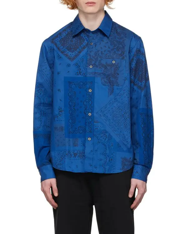 Kenzo Bandana-print Cotton Shirt