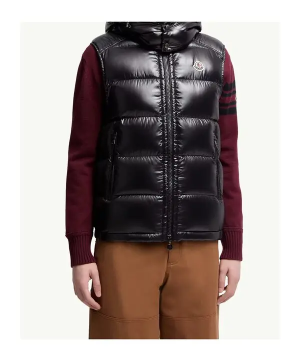 Moncler Bormes Hooded Down Vest