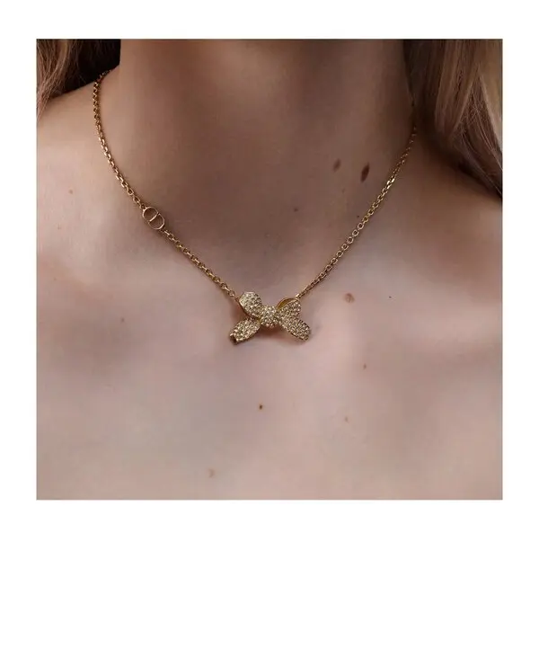 Dior Delicate Bow Necklace