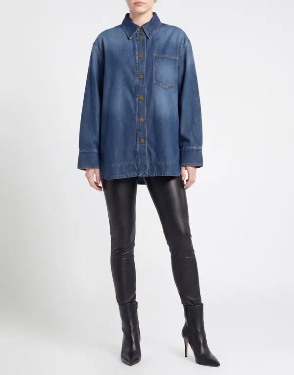 Pinko Denim Outerwear Size Cotton, Lyocell