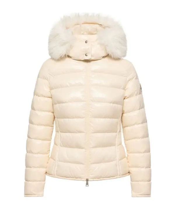 Moncler Badyeffe Hooded Short Down Jacket - Ivory