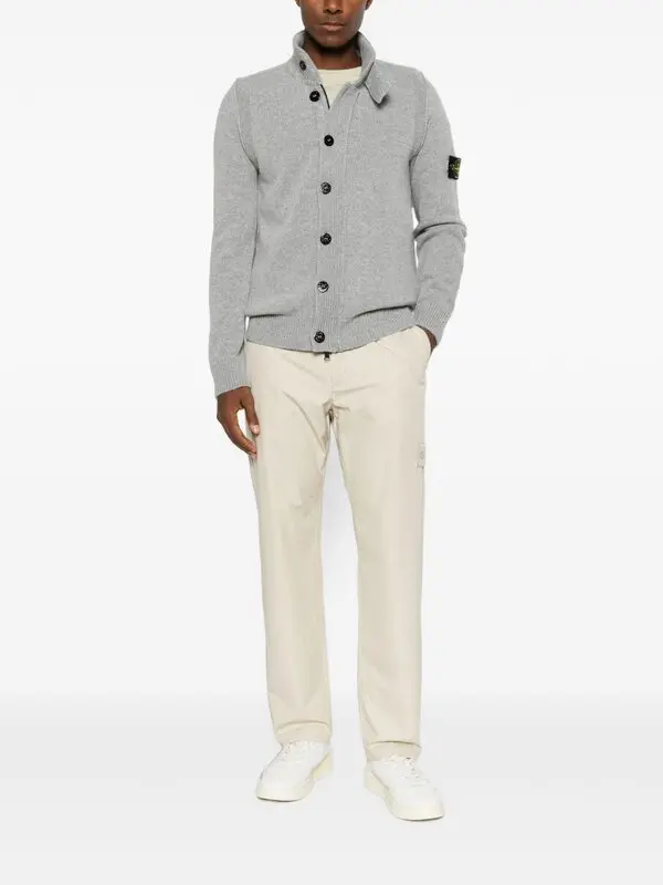 Stone Island Button-up Jumper - Gray