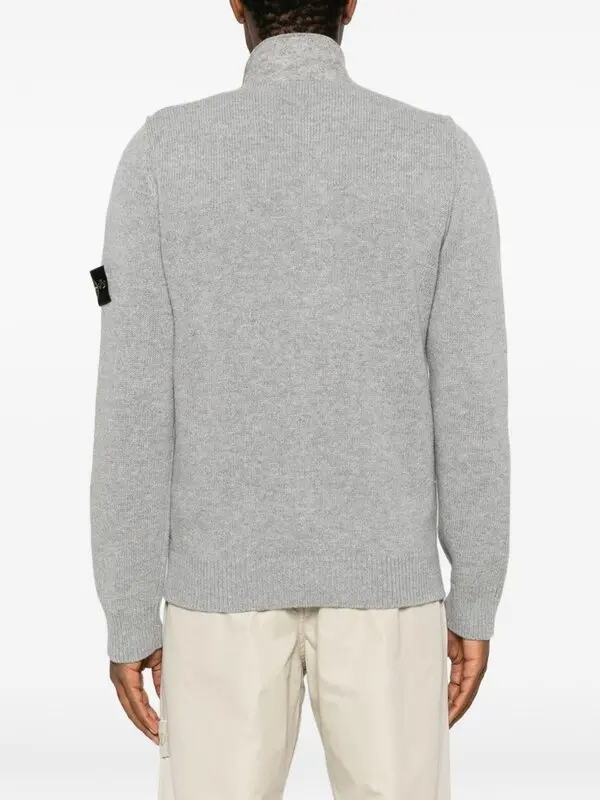 Stone Island Button-up Jumper - Gray