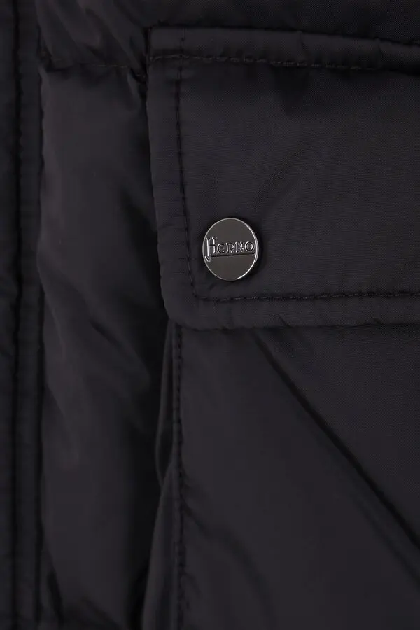 Herno High Neck Hooded Down Jacket