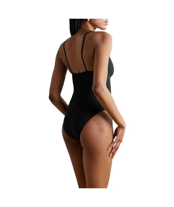 Lisa Marie Fernandez Tie-detailed Crepe Swimsuit
