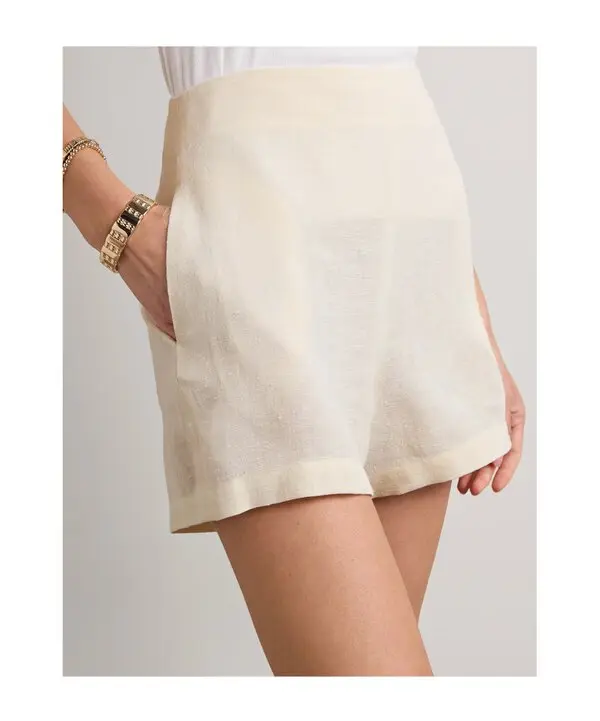 Lisa Marie Fernandez Solid Color Woven Shorts