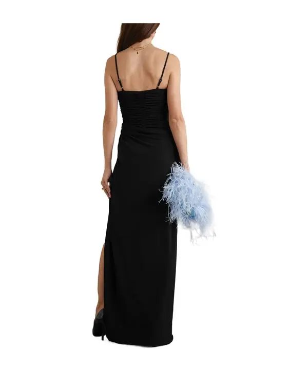 Brandon Maxwell Ruched Jersey Gown