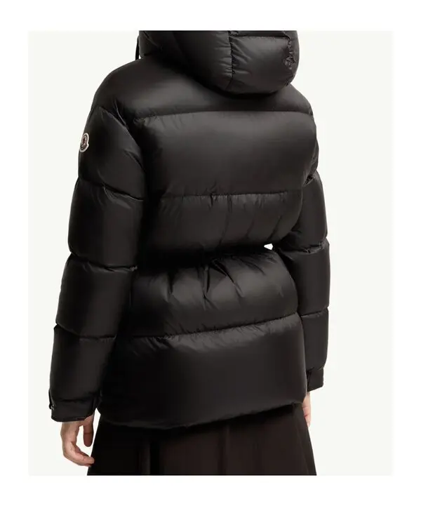Moncler Sesie Hooded Mid-length Down Jacket