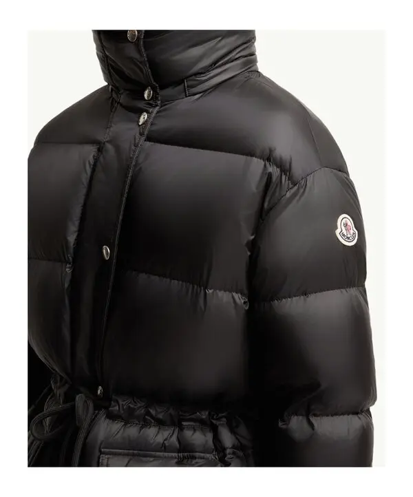 Moncler Sesie Hooded Mid-length Down Jacket