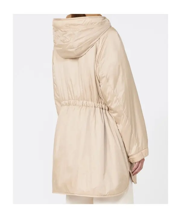 Max Mara Reversible Water-repellent Canvas Padded Parka Sand