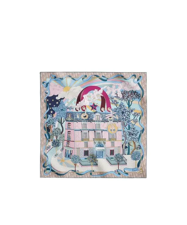 Dior Avenue90 Square Scarf - Multicolor
