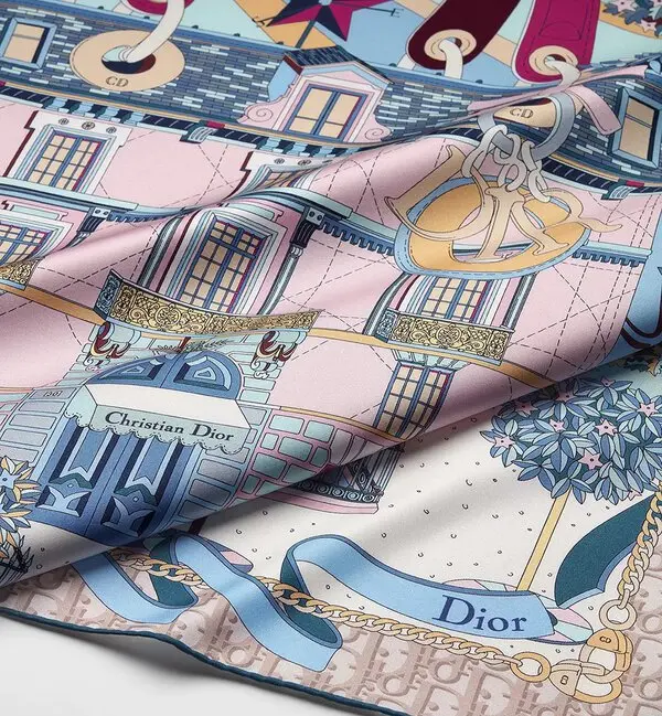 Dior Avenue90 Square Scarf