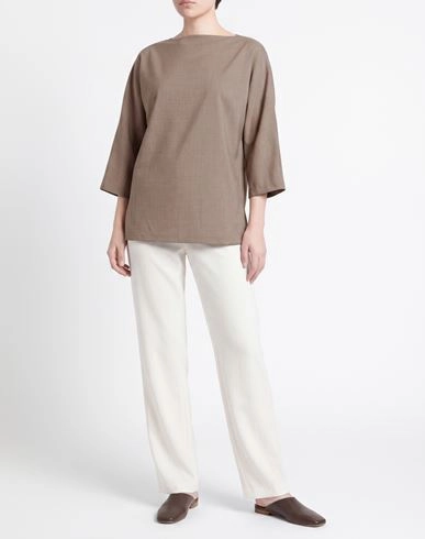 P.a.r.o.s.h P. A.r. O.s. H. Top Taupe Size Virgin Wool, Elastane