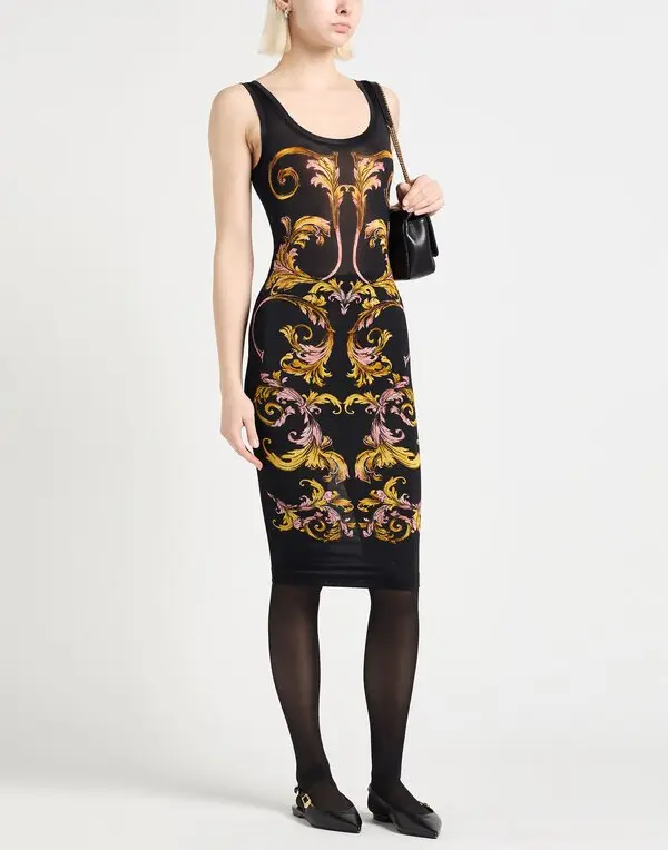 Versace Viscose Blend Bodycon Mini Dress