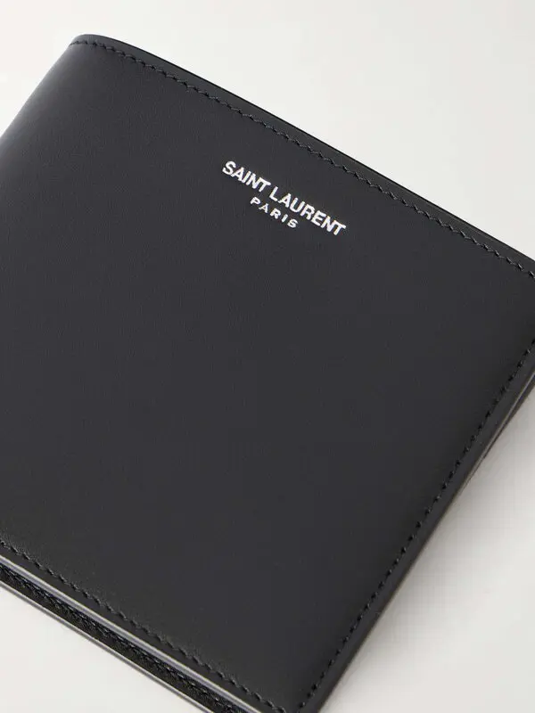 Saint Laurent Logo-print Leather Bifold Wallet