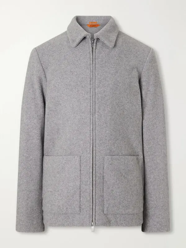 Barena Venezia Cotton-blend Felt Overshirt