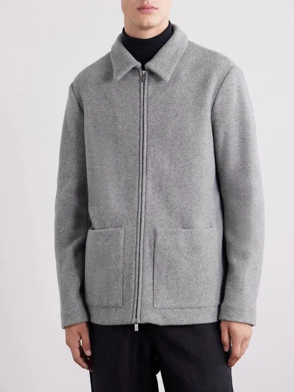 Barena Venezia Cotton-blend Felt Overshirt