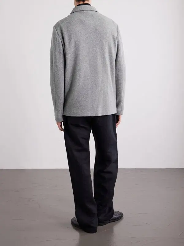 Barena Venezia Cotton-blend Felt Overshirt