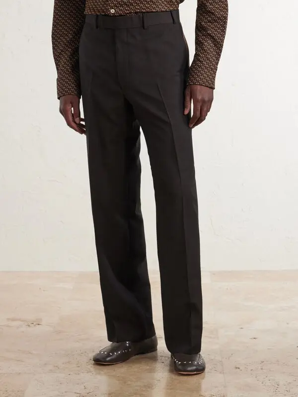 WALES BONNER Alto Straight-leg Virgin Wool Trousers