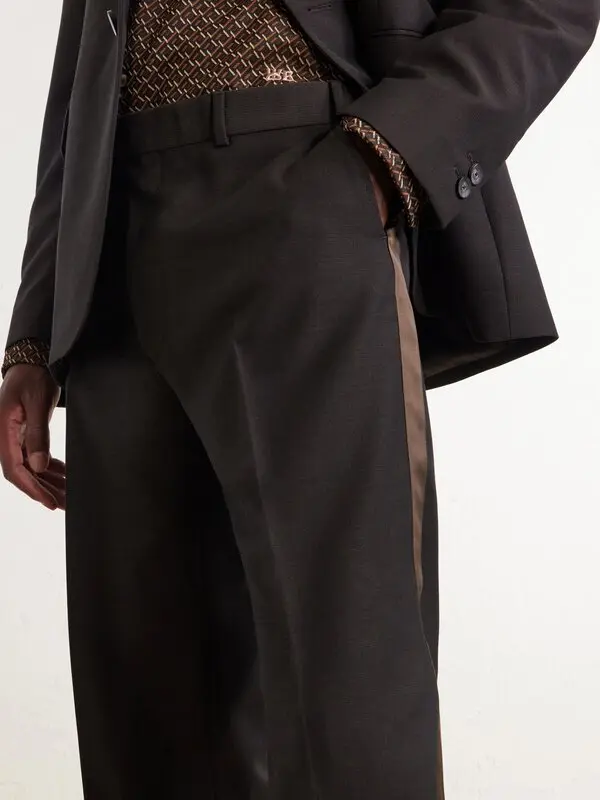 WALES BONNER Alto Straight-leg Virgin Wool Trousers