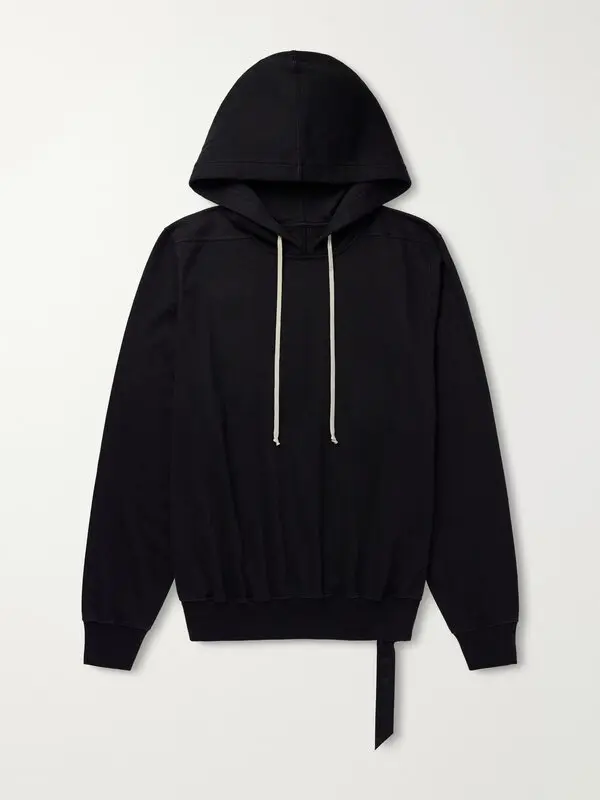 Rick Owens Oversized Cotton-jersey Hoodie - Black