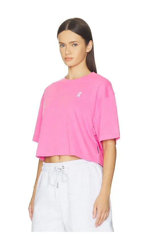 On Club Boxy T In Pink