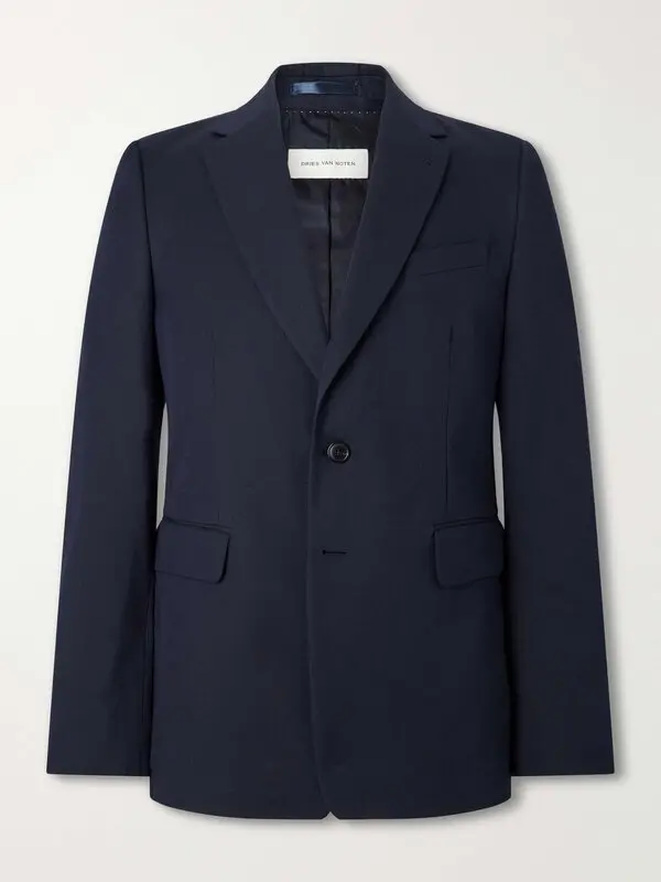 Dries Van Noten Kayno Cotton And Wool-blend Suit