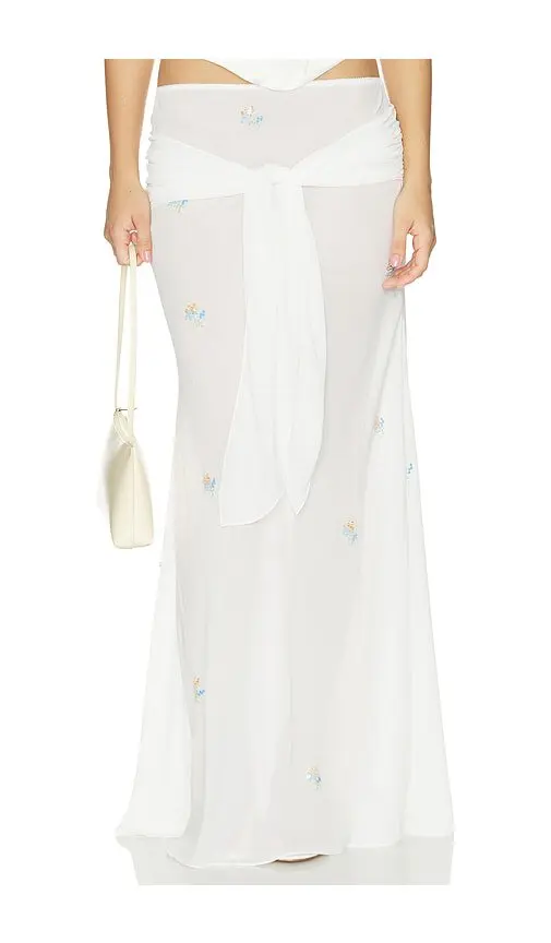 Anna October Oriana Maxi Skirt With Embroidery