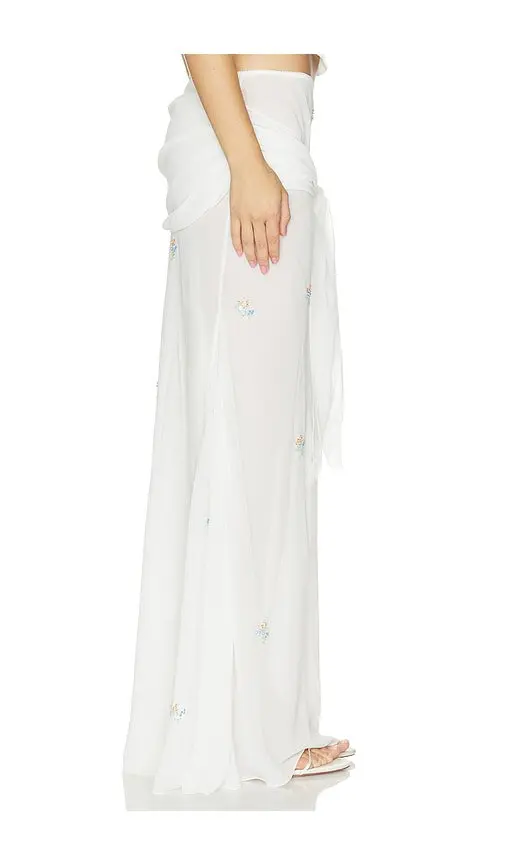 Anna October Oriana Maxi Skirt With Embroidery