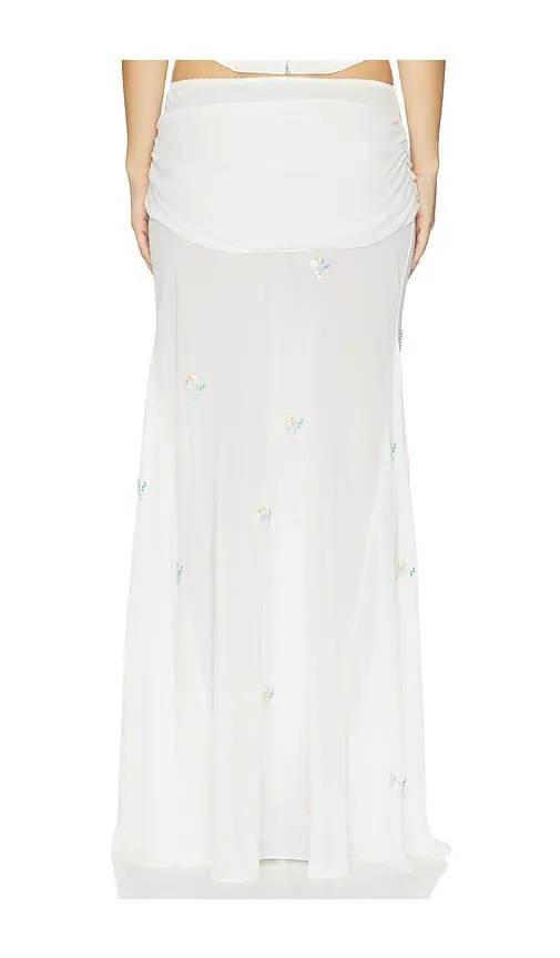 Anna October Oriana Maxi Skirt With Embroidery